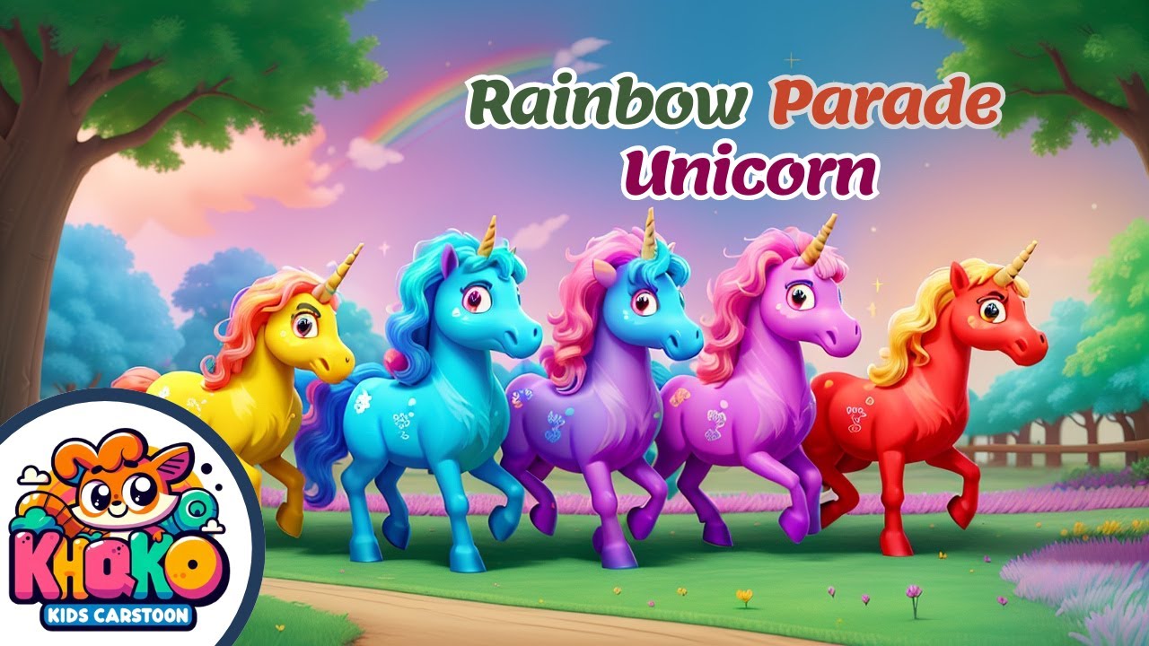 Rainbow Unicorn Parade | Magical Unicorn Song for Kids | Sing and Dance ...