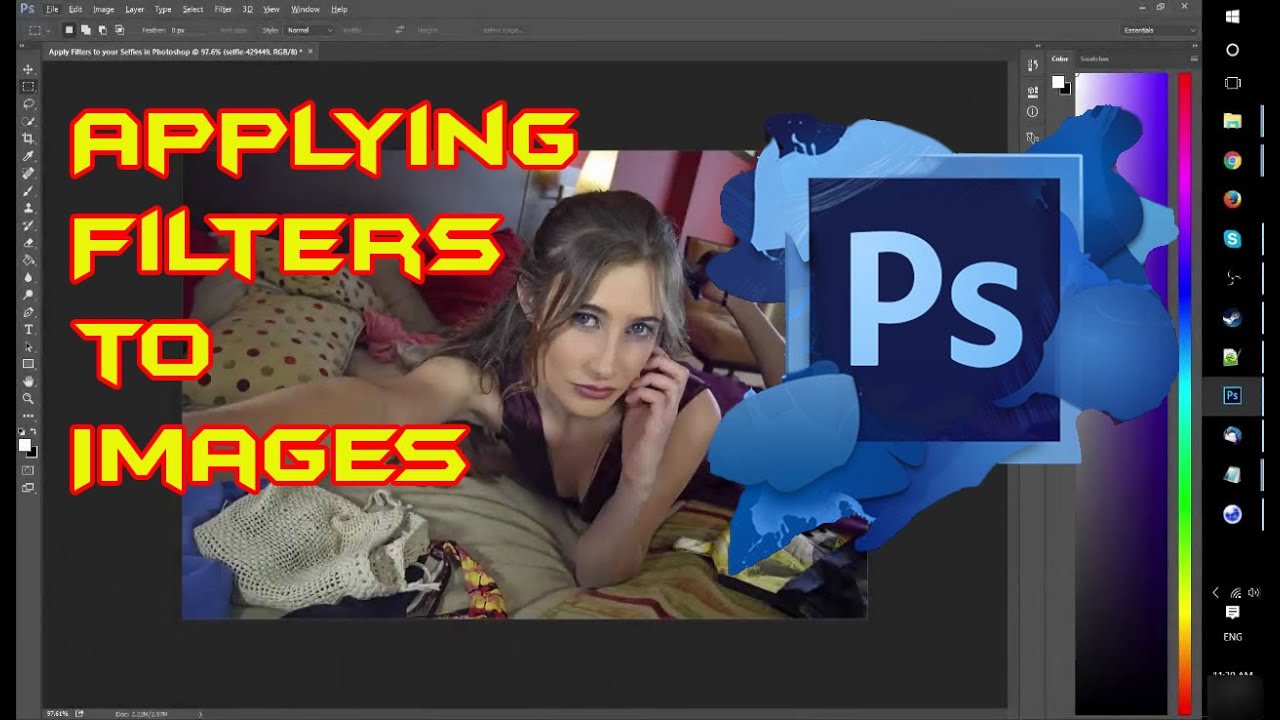 Adobe Photoshop Tutorials | Applying Filters to Images - YouTube