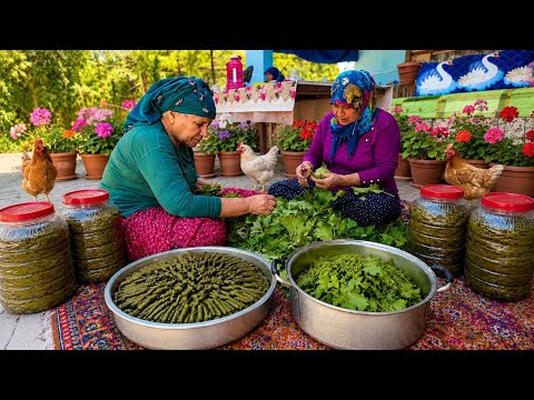 Halam'ın Köy Evi İlk Yaprak Hasadı | Köy Yaşamı 4K