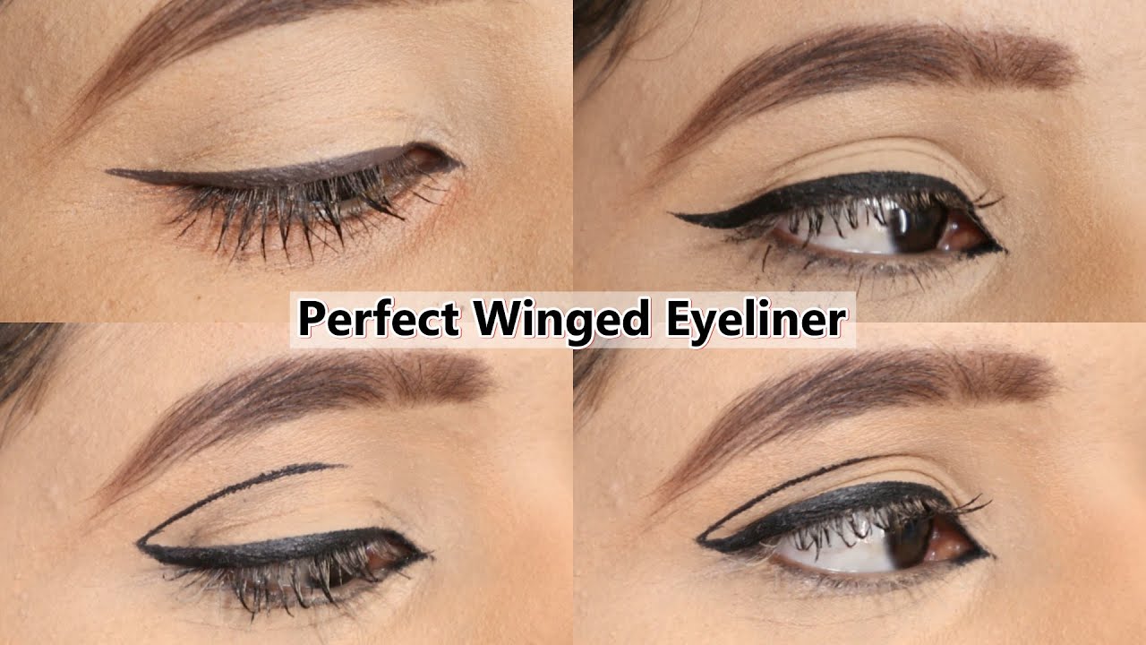 How to: Perfect Winged Eyeliner|| Types of Eyeliner || Easy Beginner Friendly Eyeliner Tutorial ...