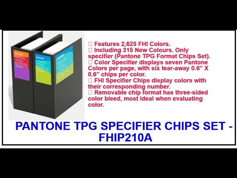 FHIP210A PANTONE- TPG Color Specifier - YouTube