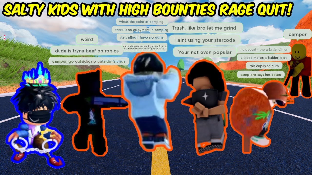 Making Salty Kids With High Bounties Rage Quit In A Laggy Server! - YouTube