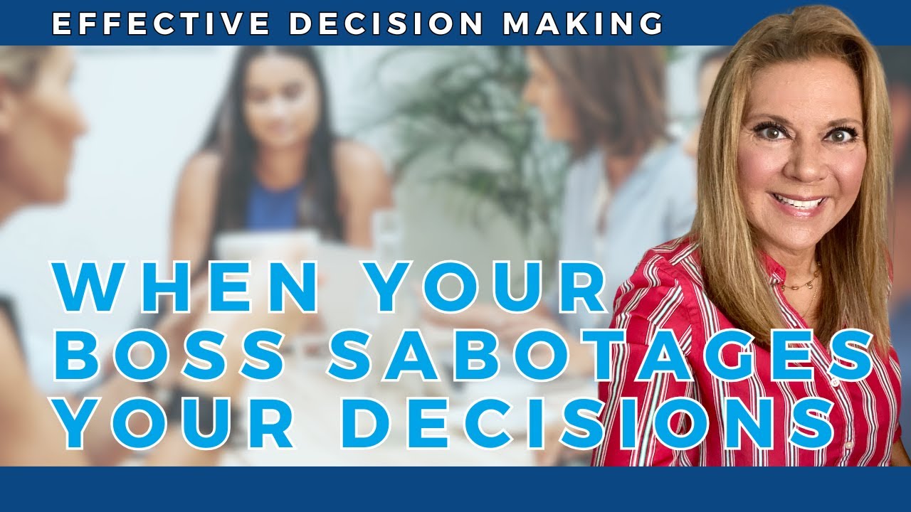 When Your Difficult Boss Undermines Your Best Decisions - YouTube