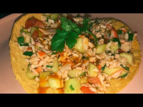Tostadas de jaiba /Receta fácil y sencilla - YouTube