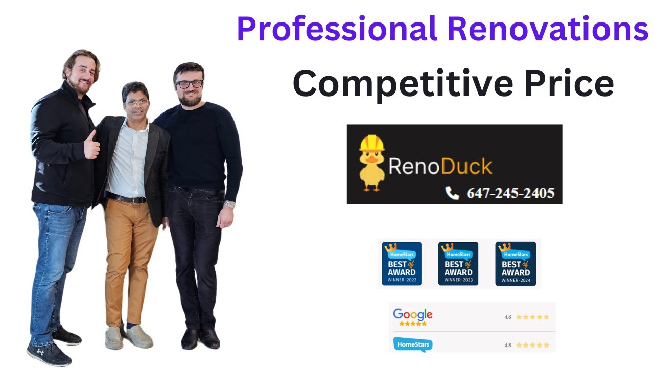 Professional Renovations at Competitive Pricing. Contact: Reno Duck 647 ...