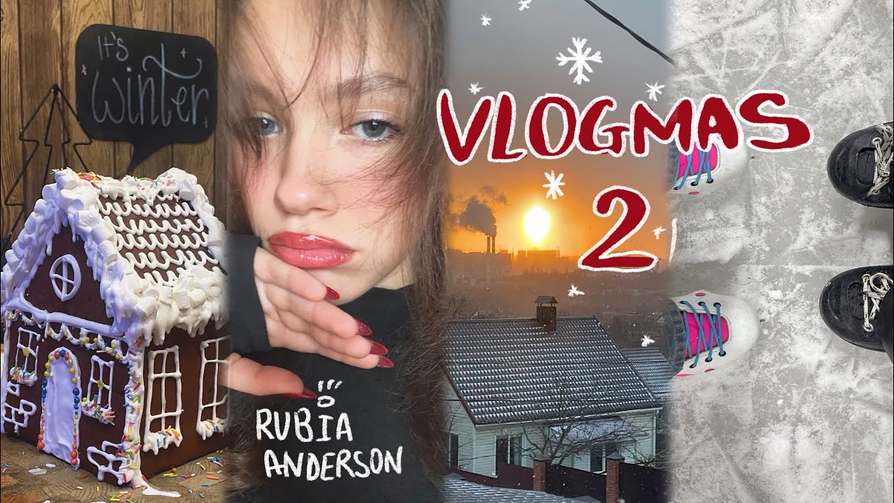 VLOGMAS 2 ️🧣|| gingerbread house 🍪, ice rink ⛸️, a lot of studying ...