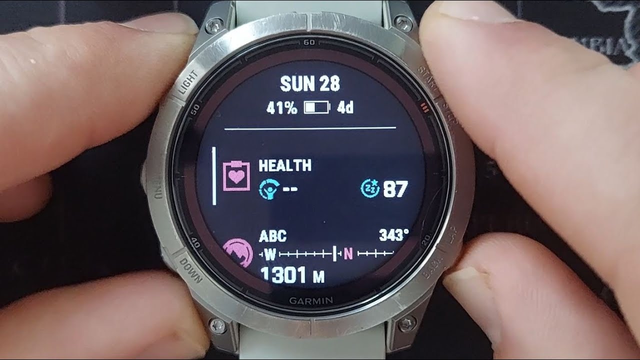 Garmin Fenix 7 Pro Tutorial - 8. Editing the glance menu - YouTube