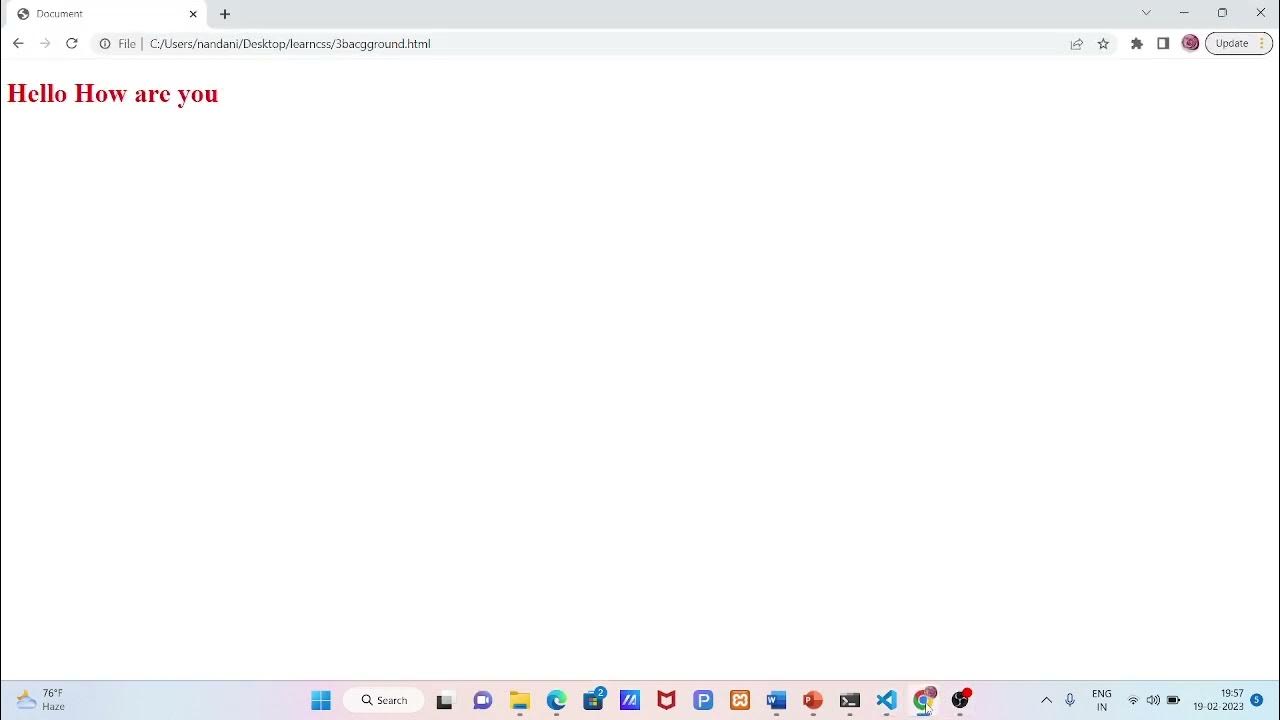 Css Color And Background Color Video In Hindi Youtube