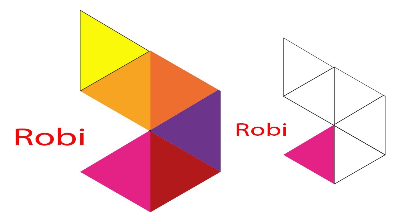 Robi Logo design in illustrator easy way2021 - YouTube