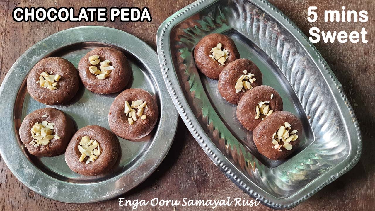 5 Minutes Sweet Recipe|chocolate peda|Instant Sweets|Sweet Recipes|How ...