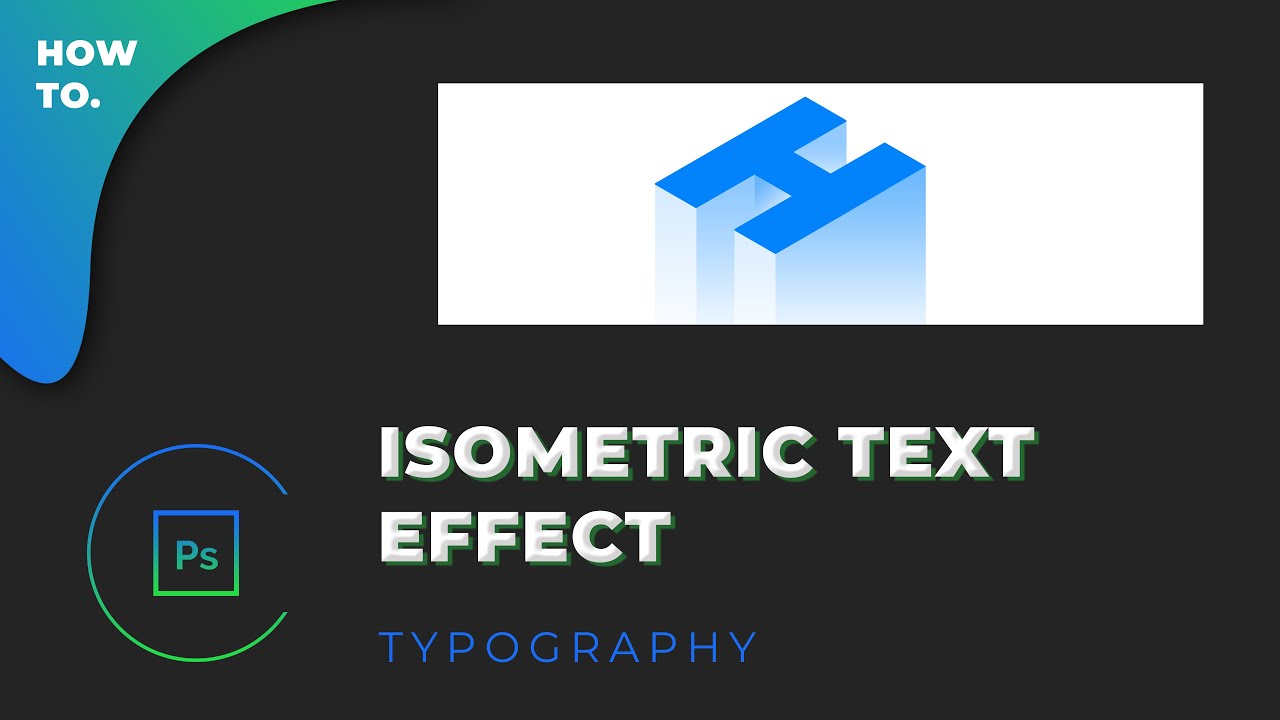 Isometric Text Effect in Photoshop - YouTube
