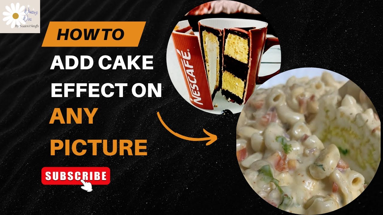 How to add cake effect on any picture tutorial | Cake-ify image|Cake ...