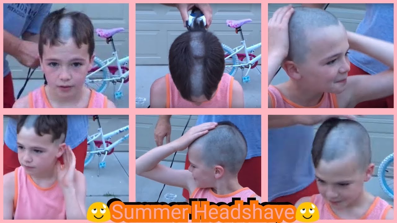 Caiden's Summer Vacations HeadShave | 2016 - YouTube
