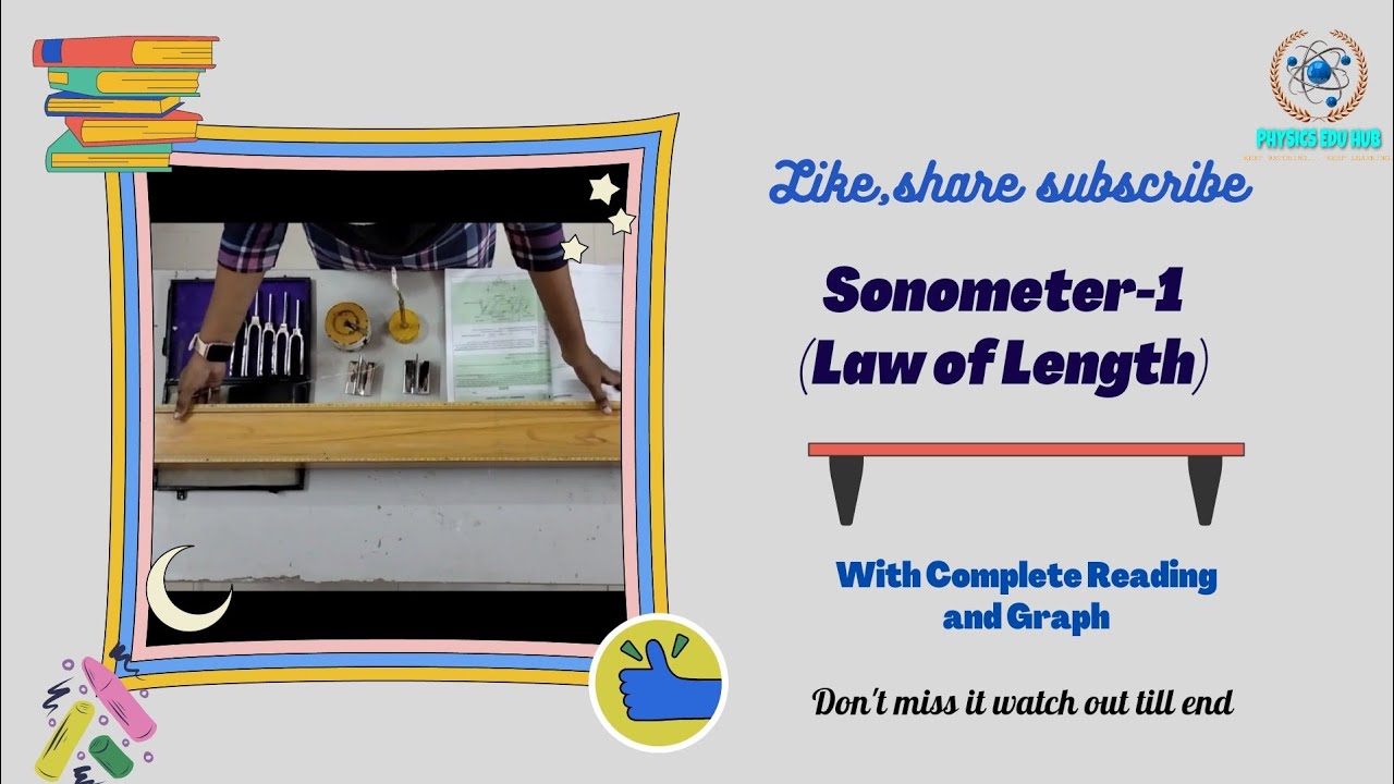 Sonometer-1 Experiment | 12th std Practical | Easy explanation with ...