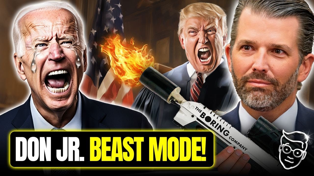 Don Jr. MELTS TV Cameras With FLAMETHROWER Speech Outside Trump Trial 🔥 ...