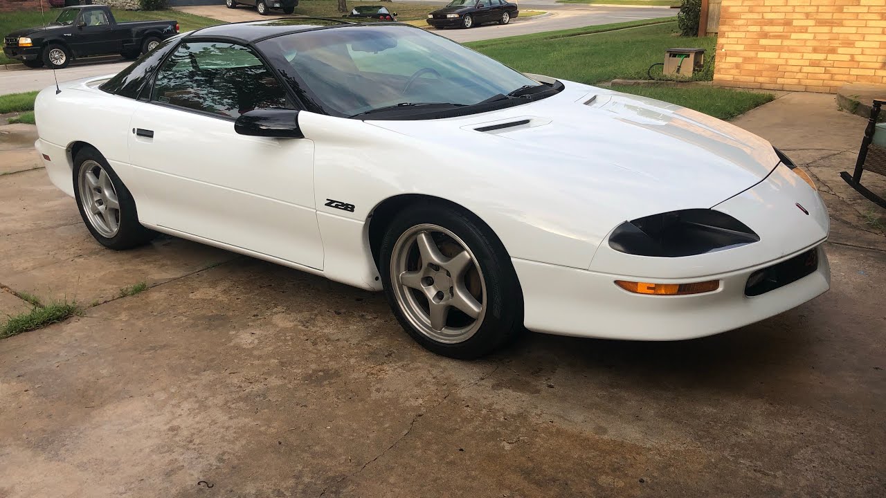 94 Camaro Z28 LT1 cold start SLP 2OTL exhaust - YouTube