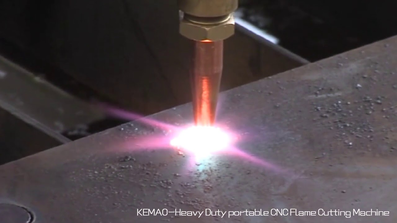 KEMAOHeavy Duty portable CNC Flame Cutting Machine - YouTube