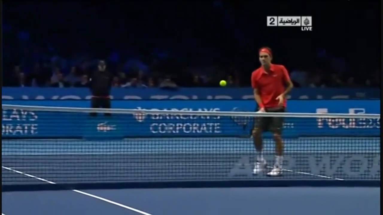 Roger Federer - Amazing volley, ATP World Tour Finals, London 2010 (HD ...