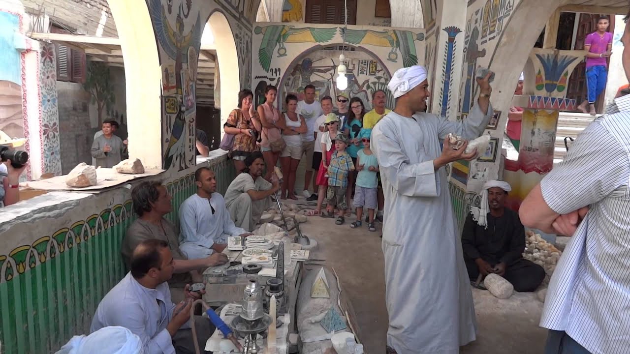 Egipt - Luksor - Fabryka alabastru - Alabaster Factory - YouTube