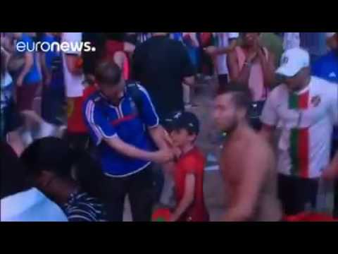 Fransa Portekiz final maçından bir kare
