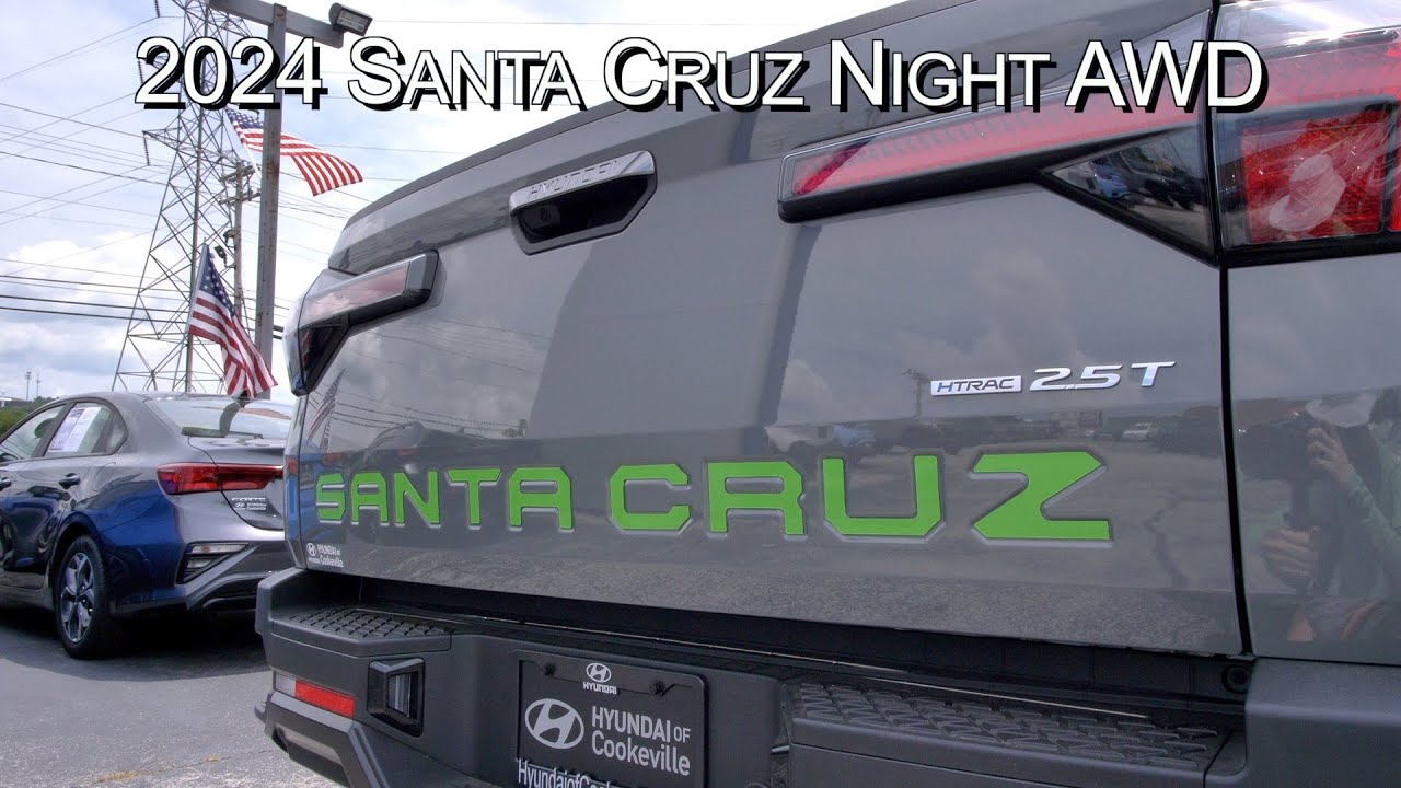 New 2024 Hyundai Santa Cruz Night AWD at Hyundai of Cookeville - YouTube