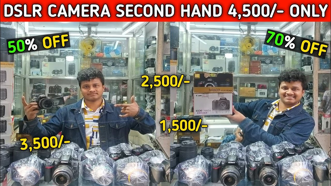 Second Hand Camera Market In Kolkata ||Cannon Nikon Sony Dslr Camera In ...