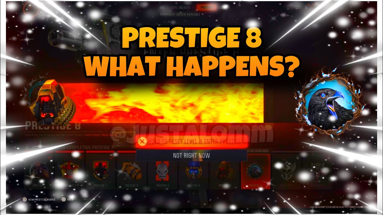 I ENTERED PRESTIGE 8 in BLACK OPS 6! WHAT HAPPENS? FAST XP METHOD BO6 ...