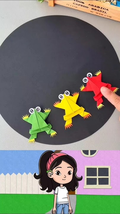 Let's Make a Paper Frog 🗞🐸#origami #limacraftideas #love #sub #shorts ...