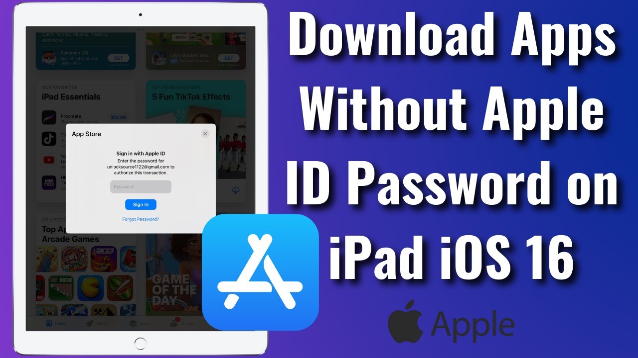 How to install Apps without Apple ID Password on iPad | Download Apps ...