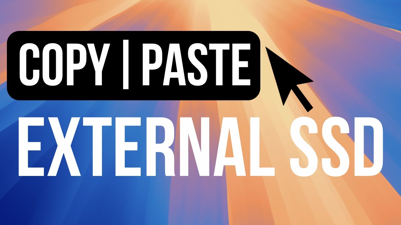 How to Copy/Paste Files folders to External Solid State Drive on Mac ...