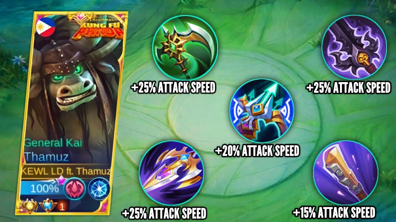 THAMUZ FULL ATTACK SPEED BUILD | THAMUZ NEW BEST BUILD 2022 - MLBB - YouTube