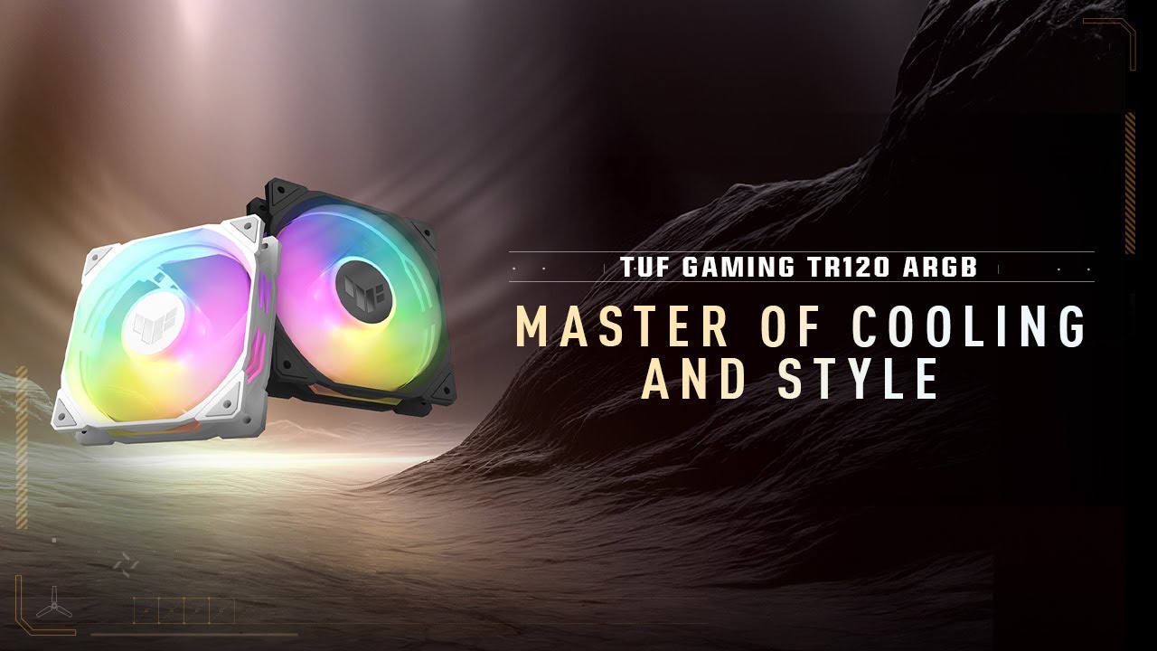 TUF Gaming TR120 ARGB case fan - Master of Cooling and Style - YouTube