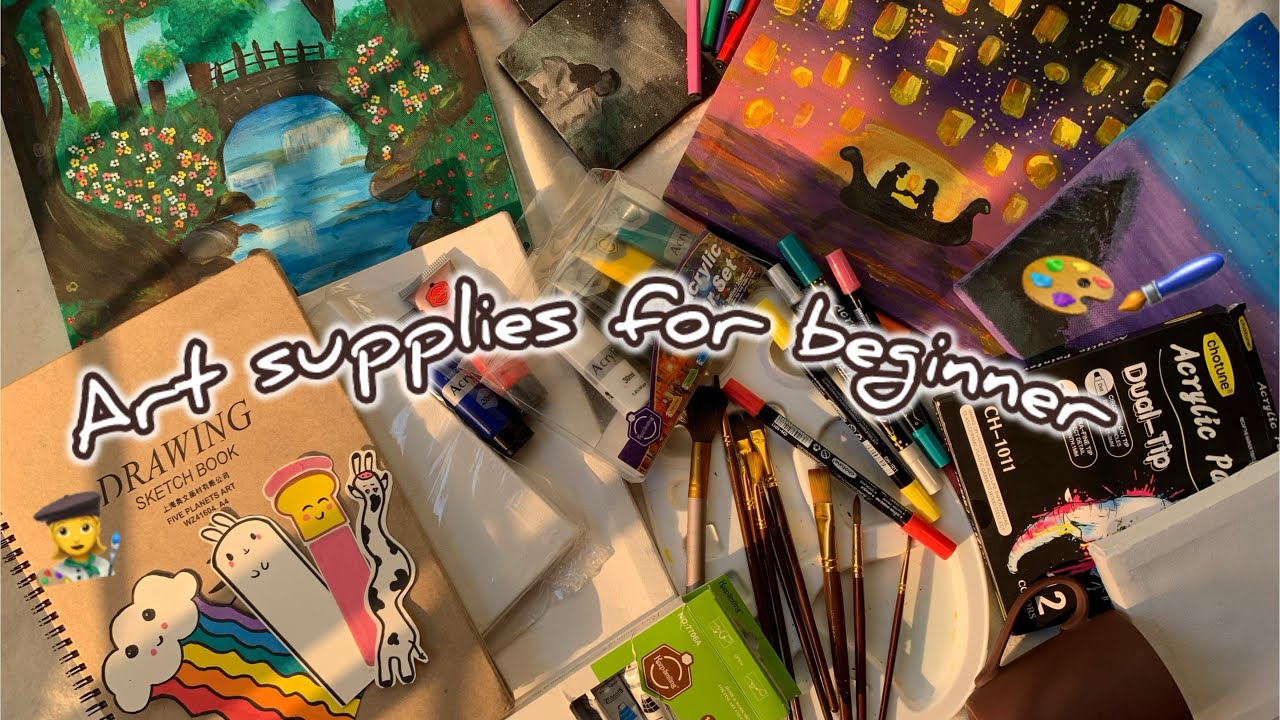 Only Painting Essentials you need as a beginner🎨🖌️ | Art supplies you ...