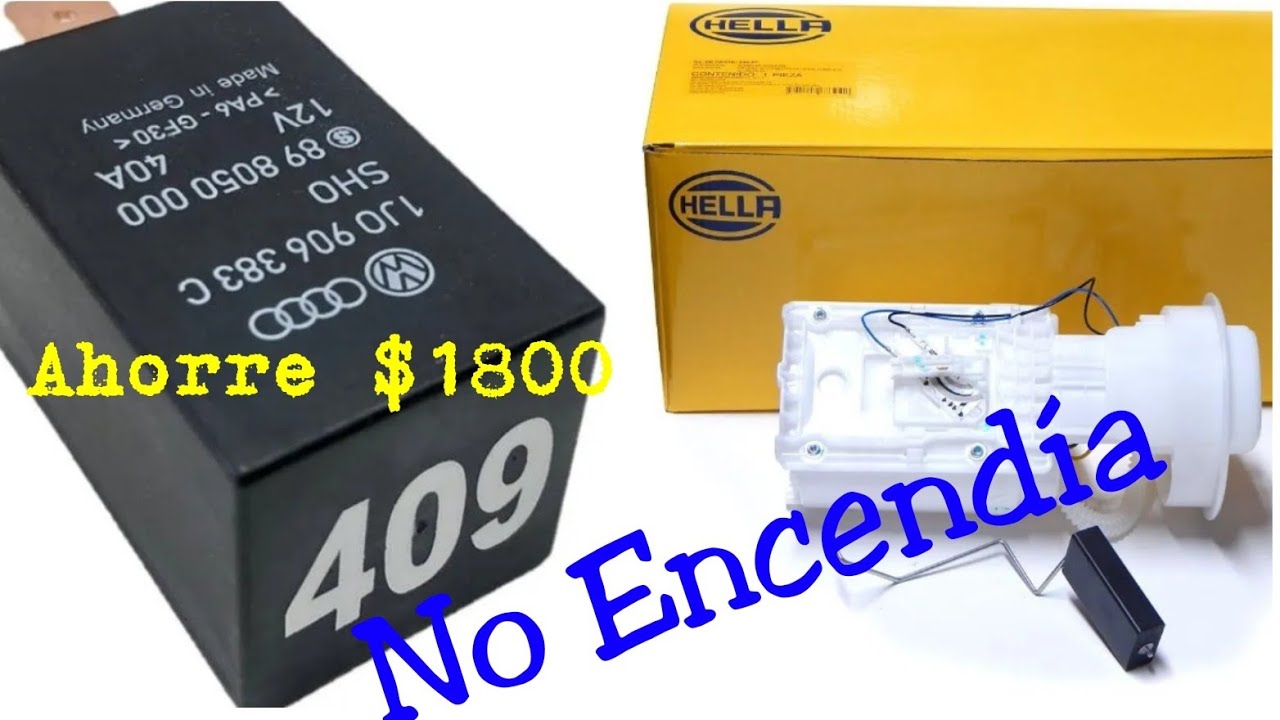 Arregle relay 409 Bomba de combustible Jetta A4 2.0 Beetle - YouTube
