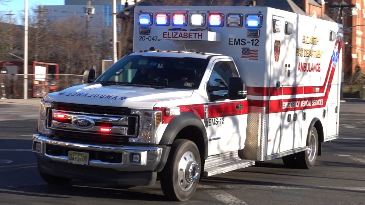Elizabeth Fire Department EMS 12 Responding 3/11/24 - YouTube