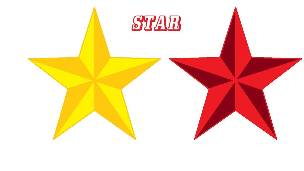 How to draw a star in ms paint | Star drawing in computer video | Ms ...