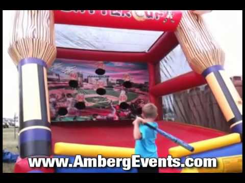 Batter Up Inflatable Baseball Game - YouTube