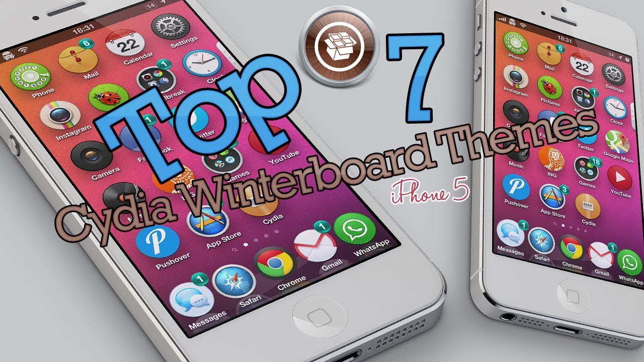 Top Cydia Winterboard Themes 2013 for iPhone 5 - YouTube