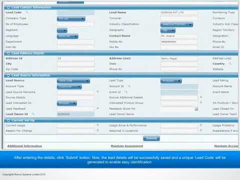 Lead Management with RAMCO ERP - YouTube
