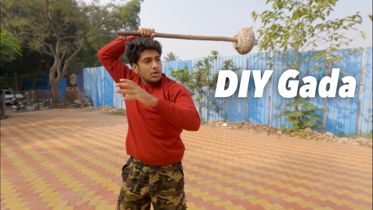 Fan Shows His Self Made DIY Gada - YouTube