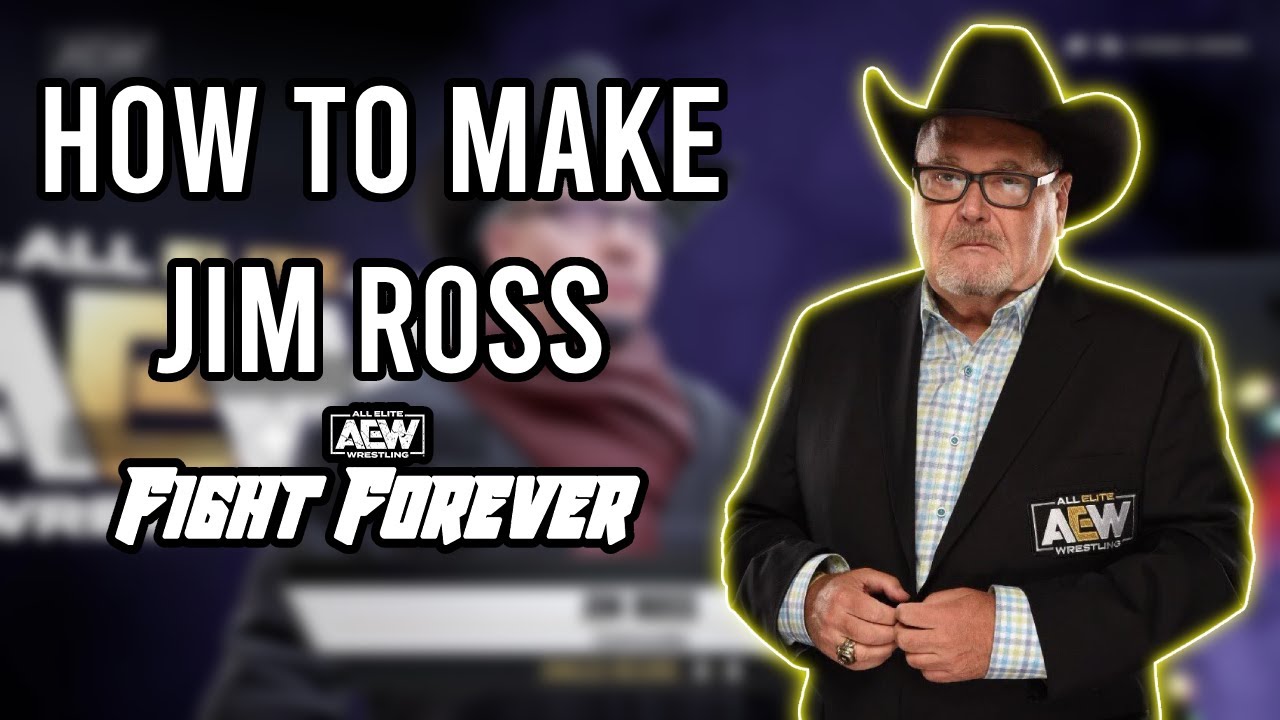 How To Make JIM ROSS In AEW Fight Forever (CAW Formula) - YouTube