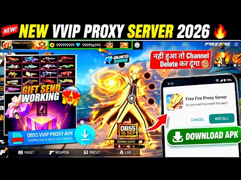 How To Download Proxy Server 💯😱🔥, proxy Server Free Fire Kaise Download Karen, Ob55 Proxy Server ff