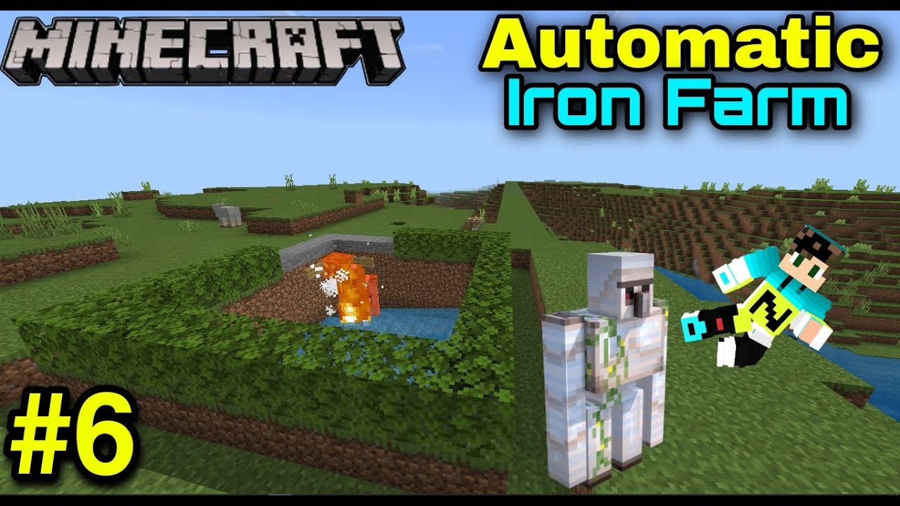 Automatic Iron Farm || @NikhilGamingOP299 - YouTube