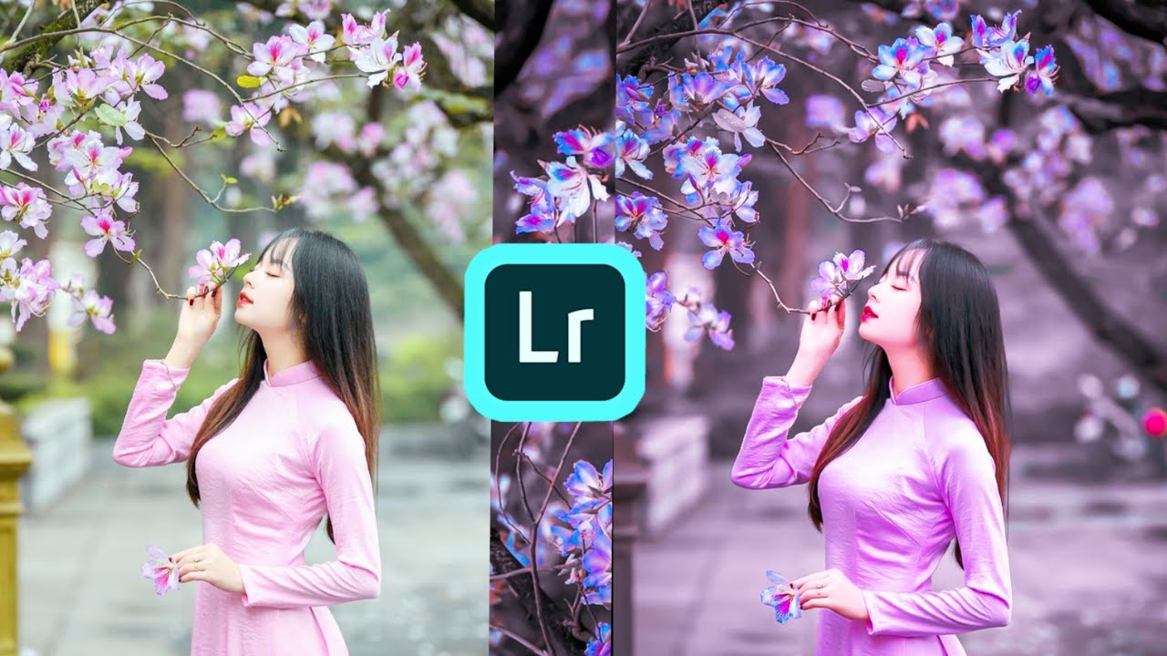 purple tone lightroom photo editing | phone editing -pic shop - YouTube