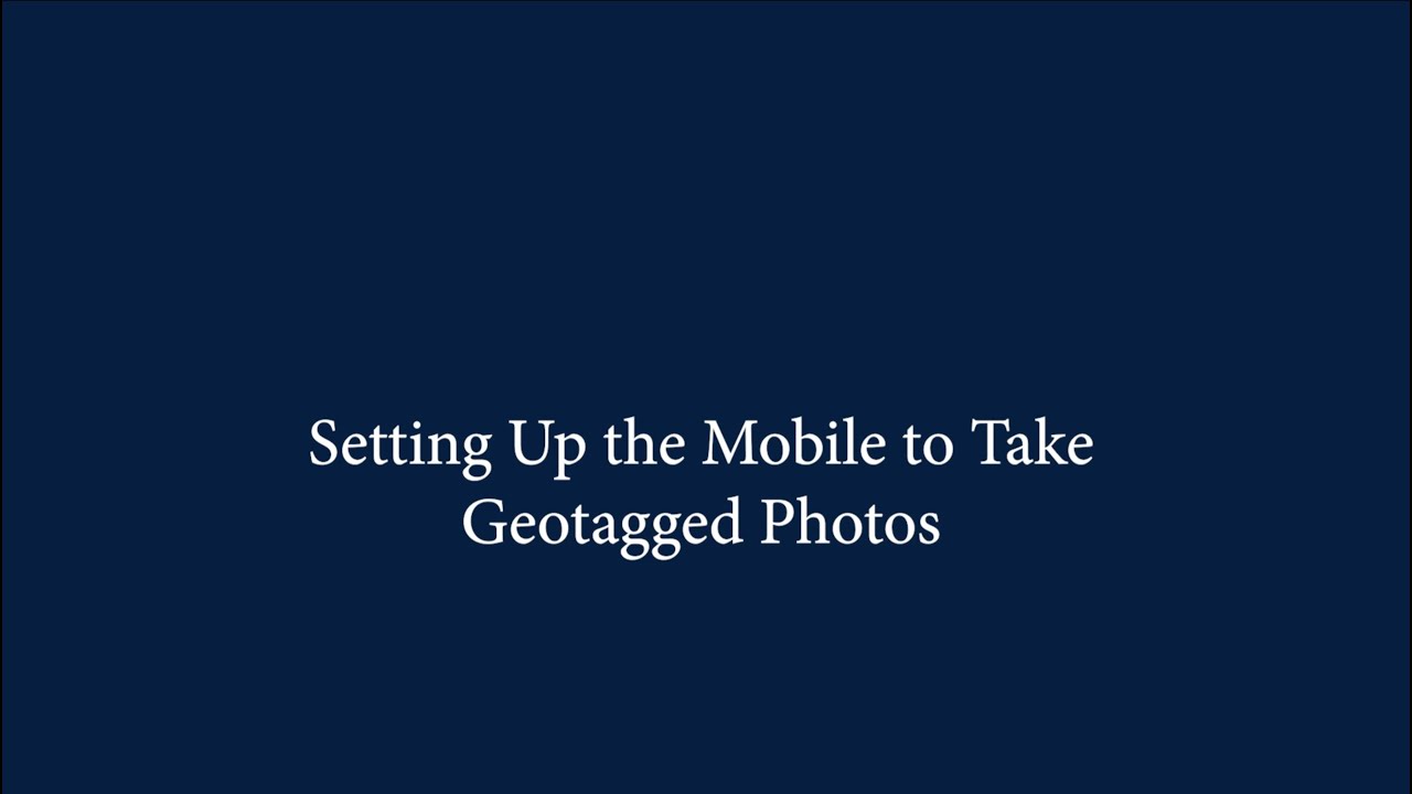 How to capture and attach geotagged photos to the form - YouTube