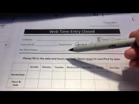 How To: Manual Time Sheet Submission - YouTube