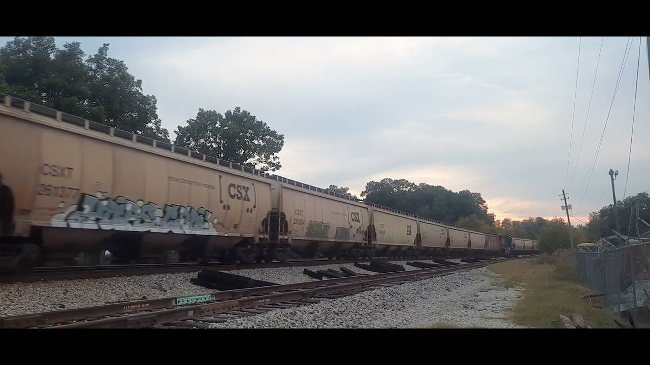 CSXT 4704 leads G425-07 through Talladega, AL 10/10/23 - YouTube