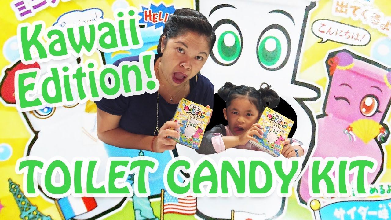Kawaii Edition - Japanese Bubbling Toilet Candy Kit - YouTube
