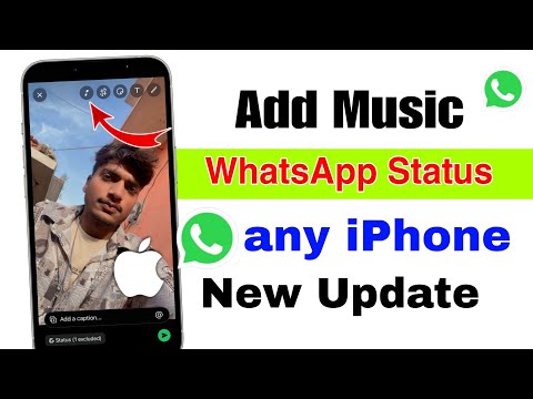 how to add music in whatsapp status in iphone | whatsapp status me song kaise lagaye iphone me