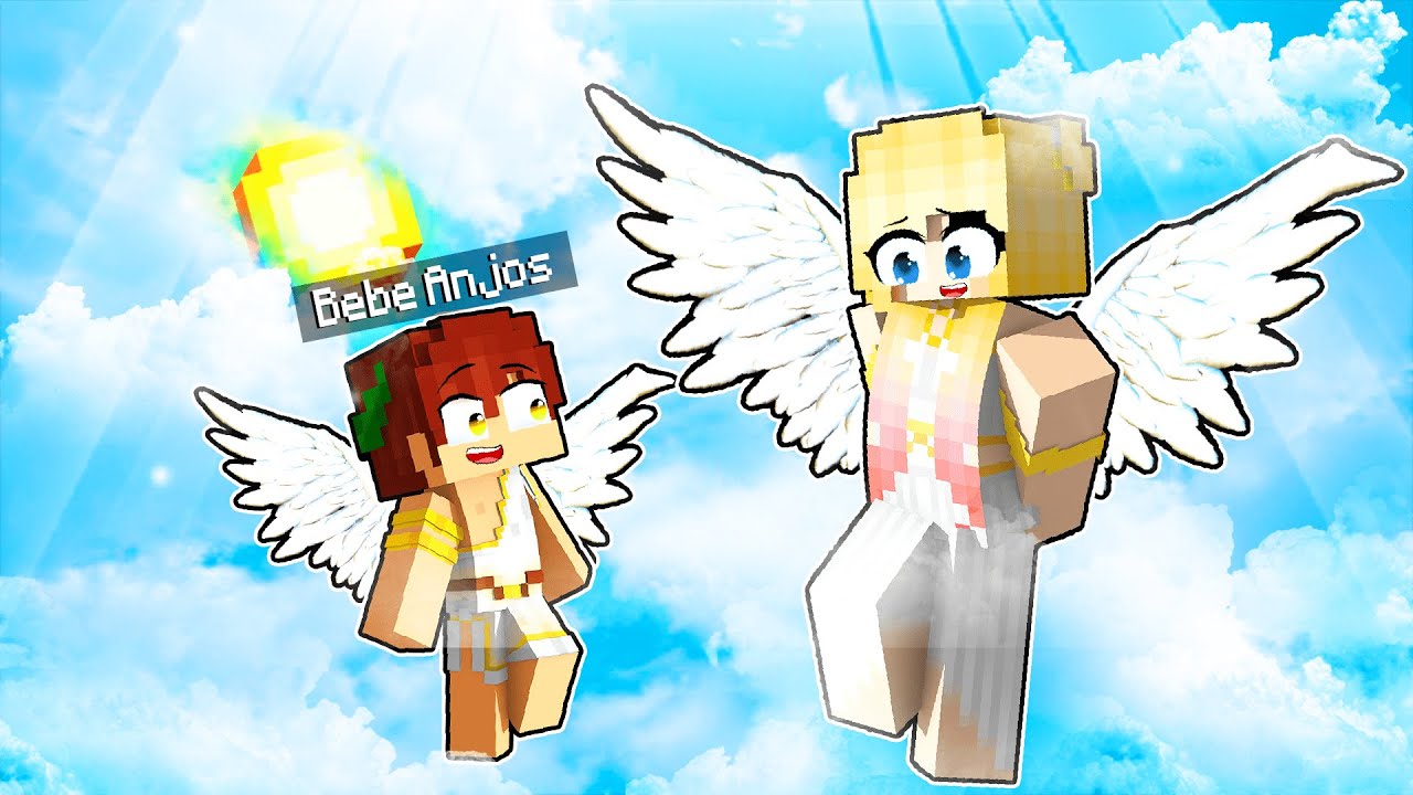 JOGANDO com minha MÃE ANJA DEUSA no Minecraft - YouTube